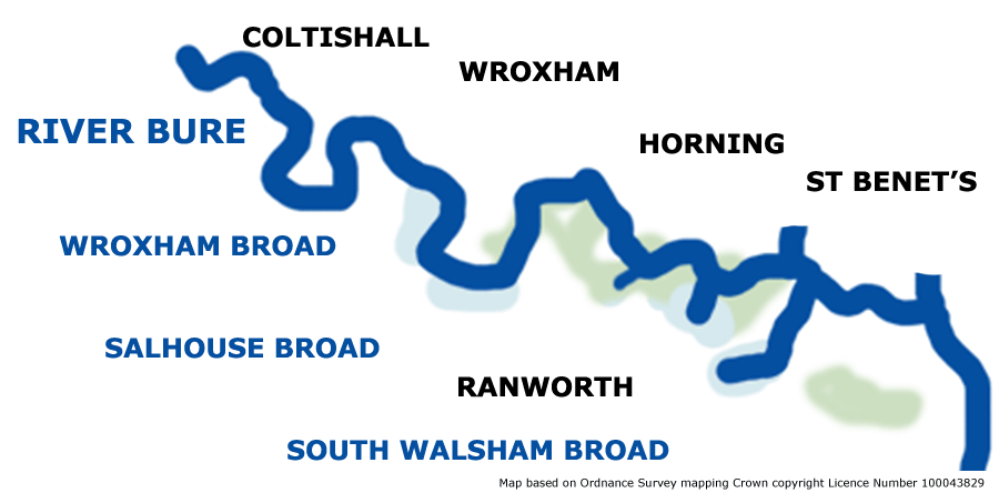 √ Norfolk Broads Distance Time Chart